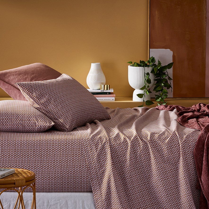 Printed Pixel Geo Sheet Set | Adairs