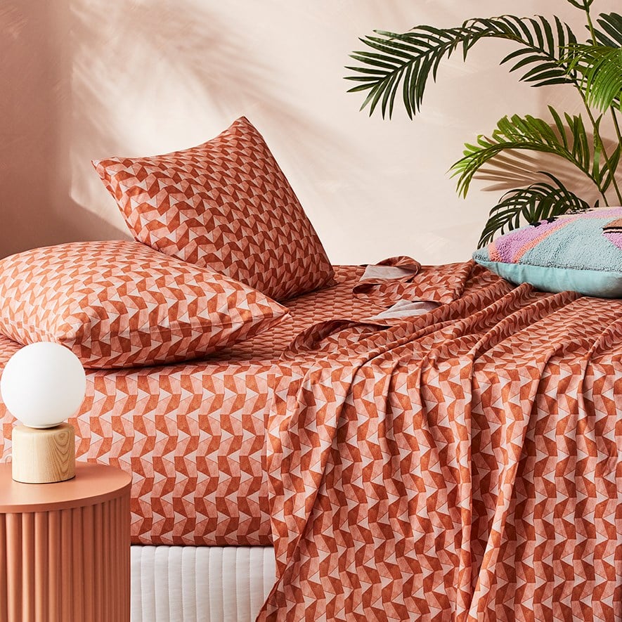 Printed Geo Spice Sheet Set | Adairs