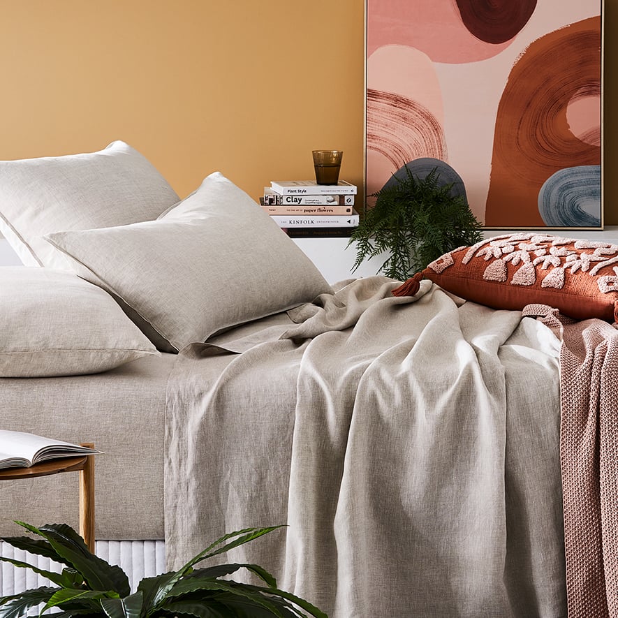 Home Republic Vintage Washed Linen Linen Sheet Set Adairs