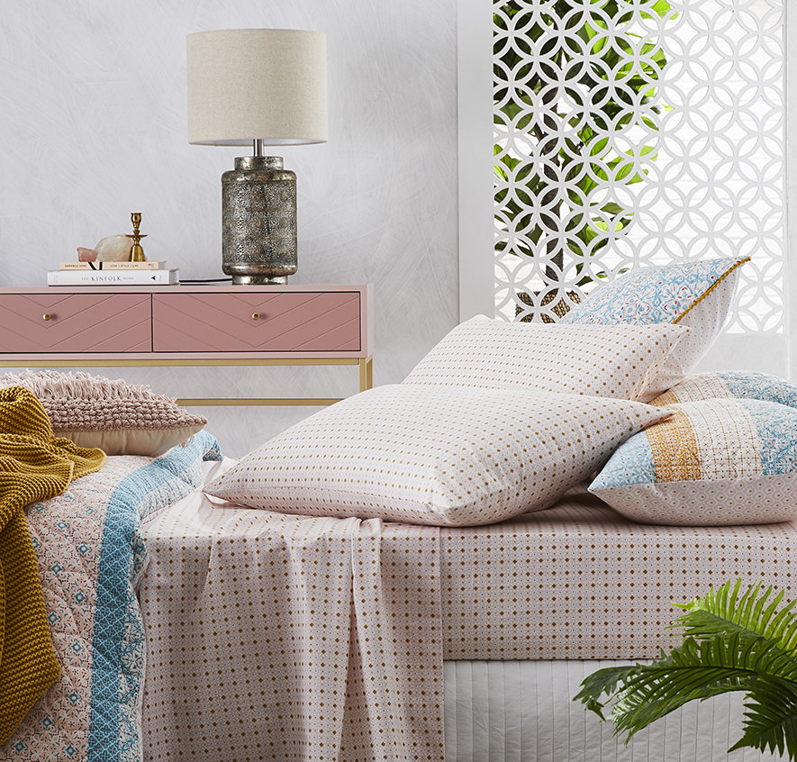 Jewel Sheet Set Pink | Adairs