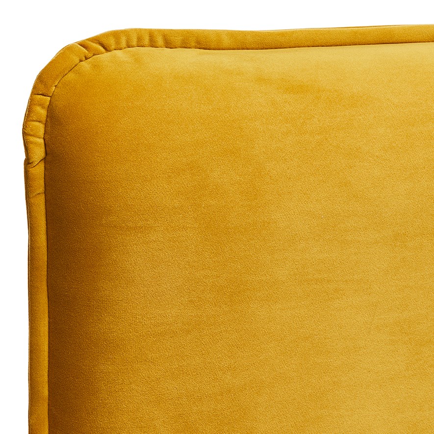 Home Republic - Oliver Bedroom Furniture Queen Mustard Matte Velvet ...