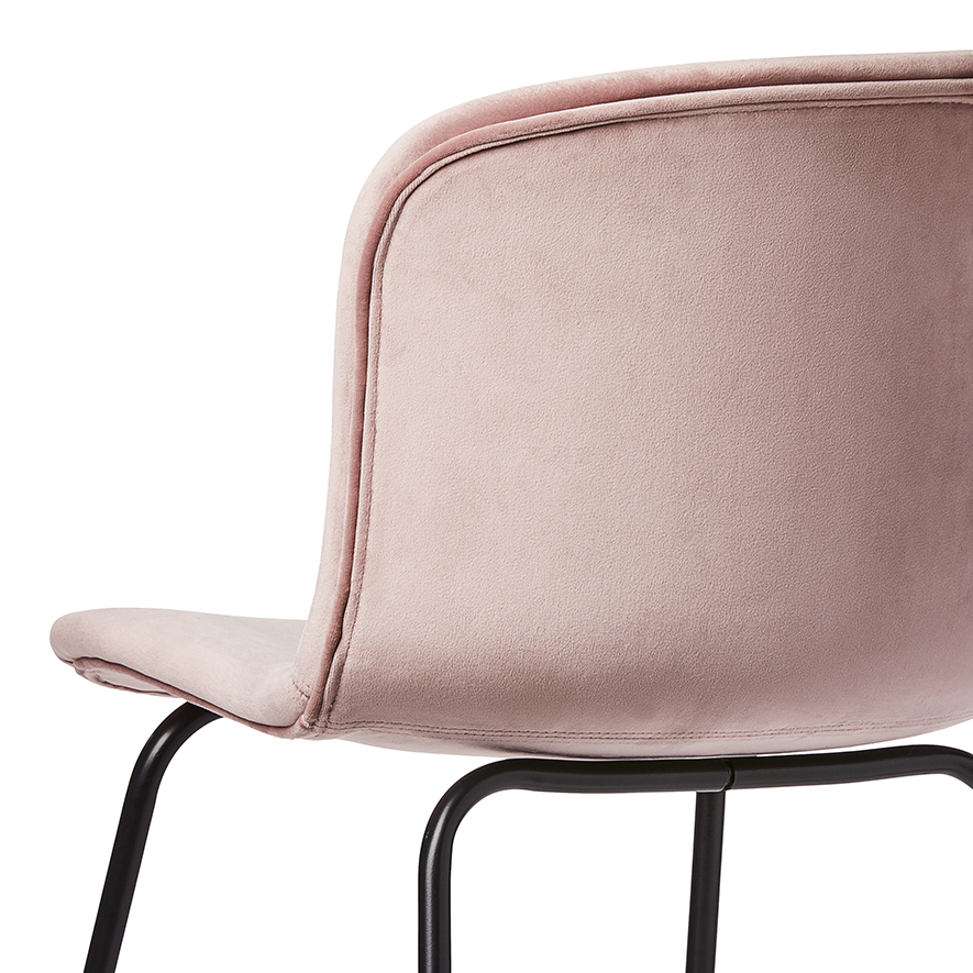 Orlando Rose Pink Velvet Counter Stool | Adairs