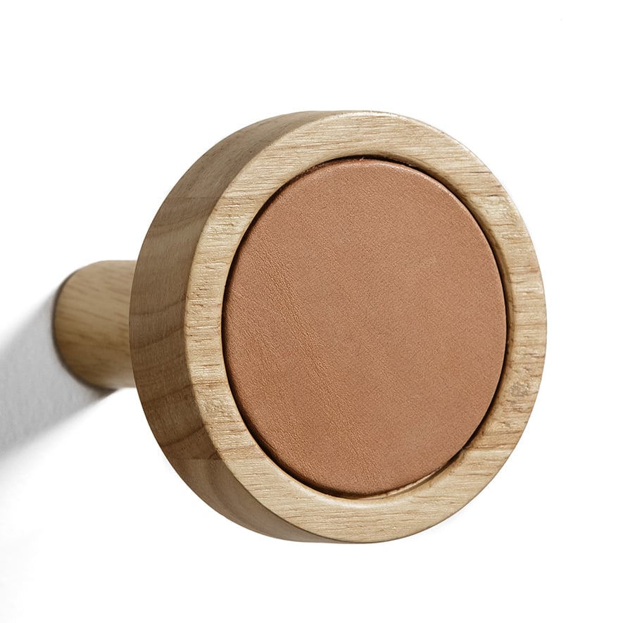 Jada Wall Hooks Blush Leather | Adairs