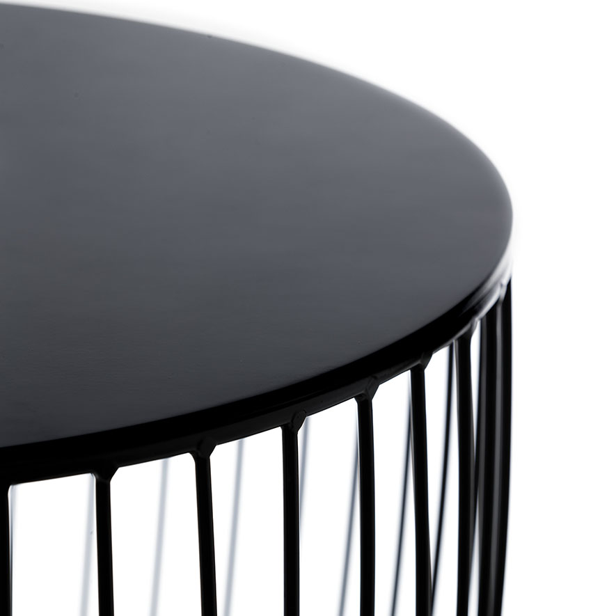 Element Round Side Table Black | Adairs