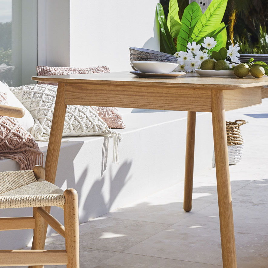 Home Republic - Pilgrim Dining Table Oak | Adairs