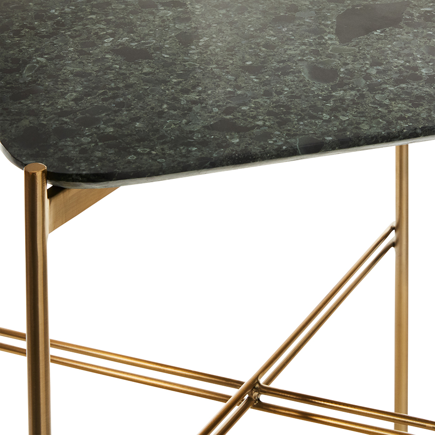 Home Republic - Sullivan Side Table in Green Stone | Adairs