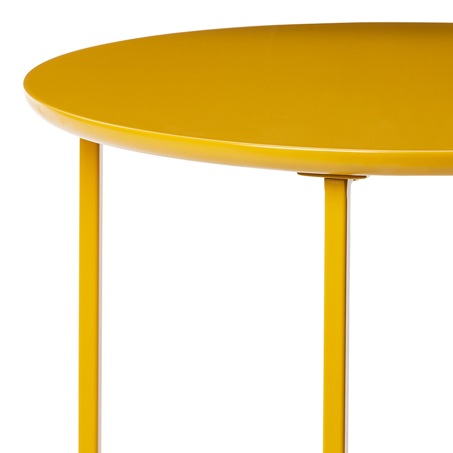 Home Republic - Palermo Collection Mustard Side Table Small | Adairs
