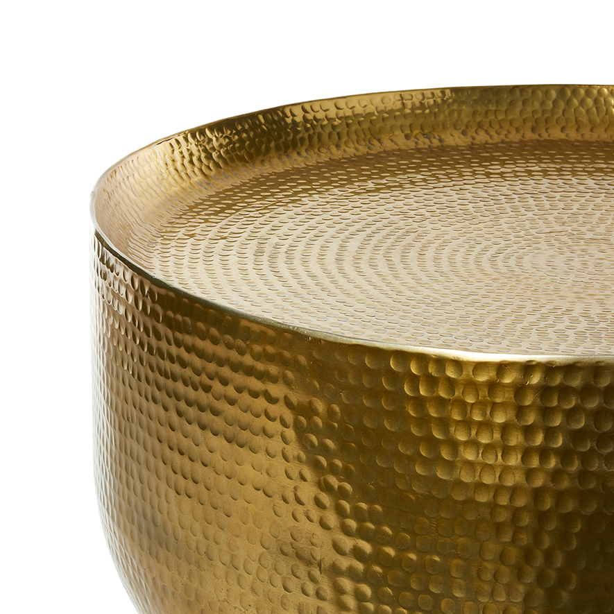 Mercer + Reid - Cochin Beaten Metal Coffee Table Brass | Adairs