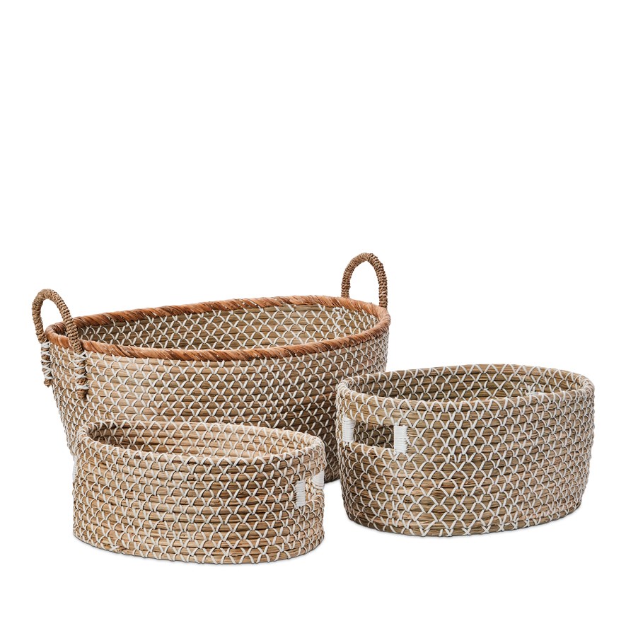 Cove Storage Range Small Basket W25xL35xH15cm Natural | Adairs