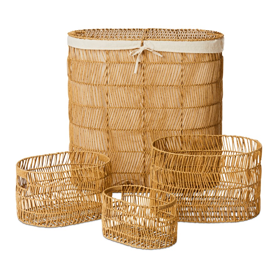Natural Barker Laundry Basket | Adairs
