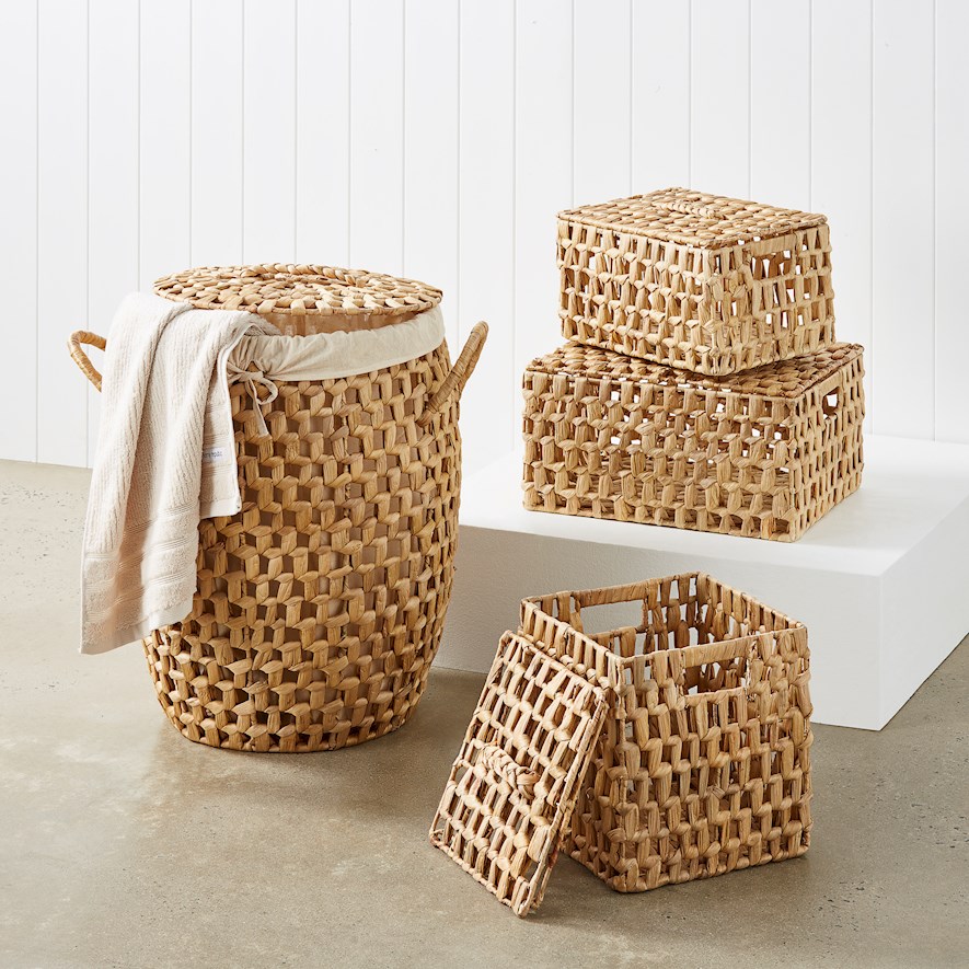 Natural Alfie Laundry Basket | Adairs