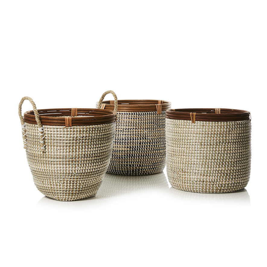 Macquarie Basket with Handle Natural | Adairs