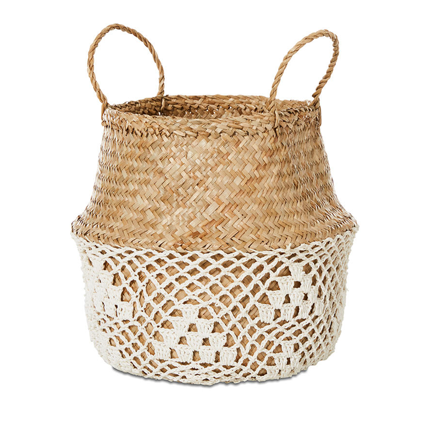 Lace Basket White | Adairs