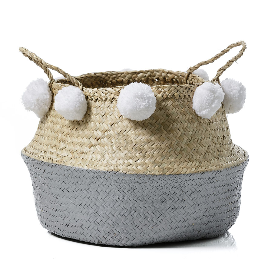 Pom Pom Basket White | Adairs