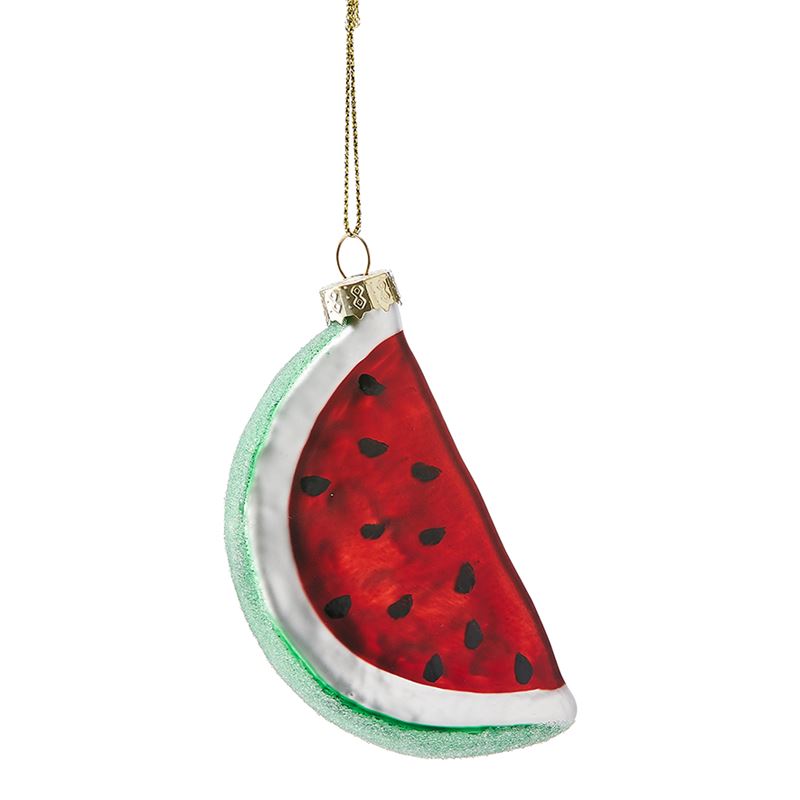 Antiqued Glass Watermelon Ornament Adairs