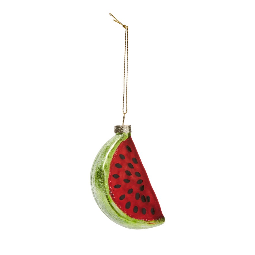 Antiqued Watermelon Glass Decoration | Adairs