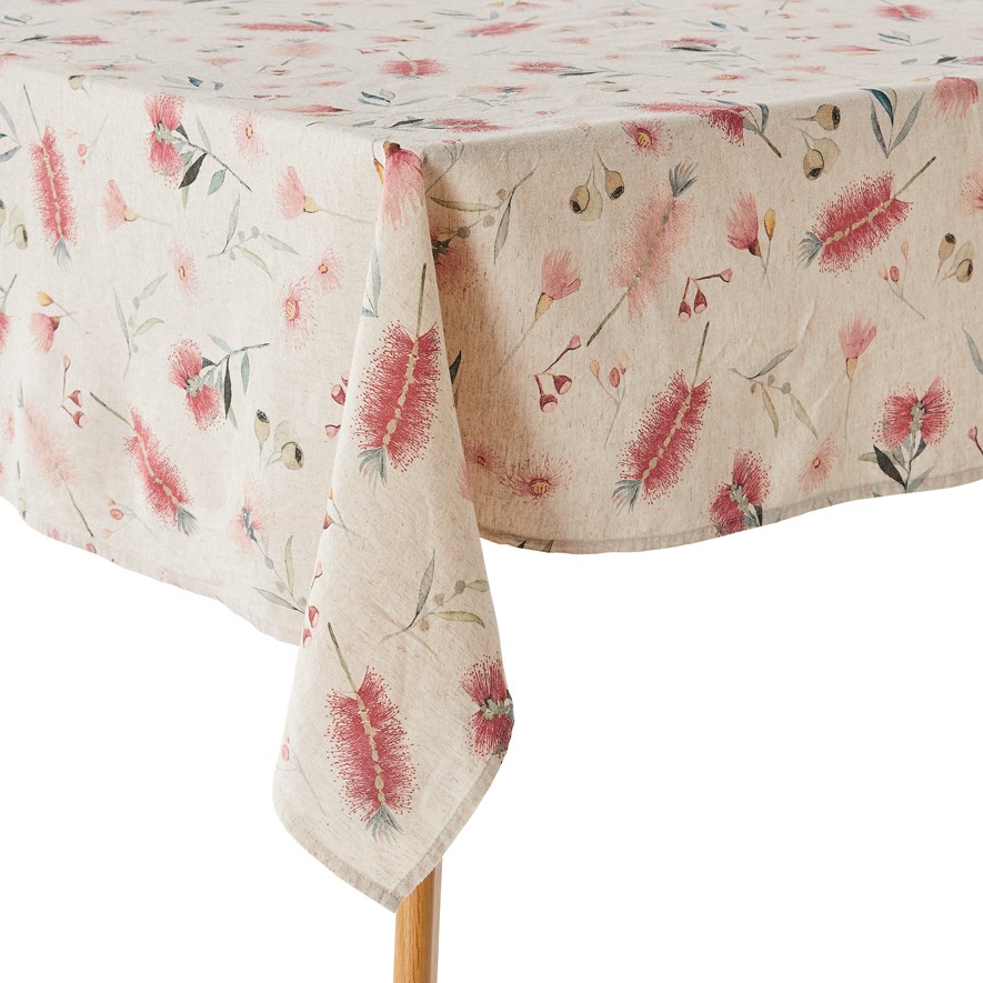 Botanical Natural Linen Tablecloth | Adairs