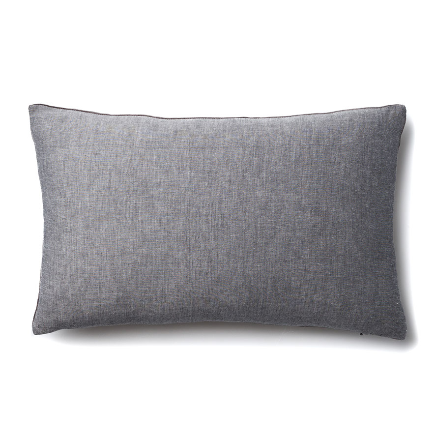 Bombay Velvet Long Cushion Charcoal - Homewares Cushion - Adairs Online