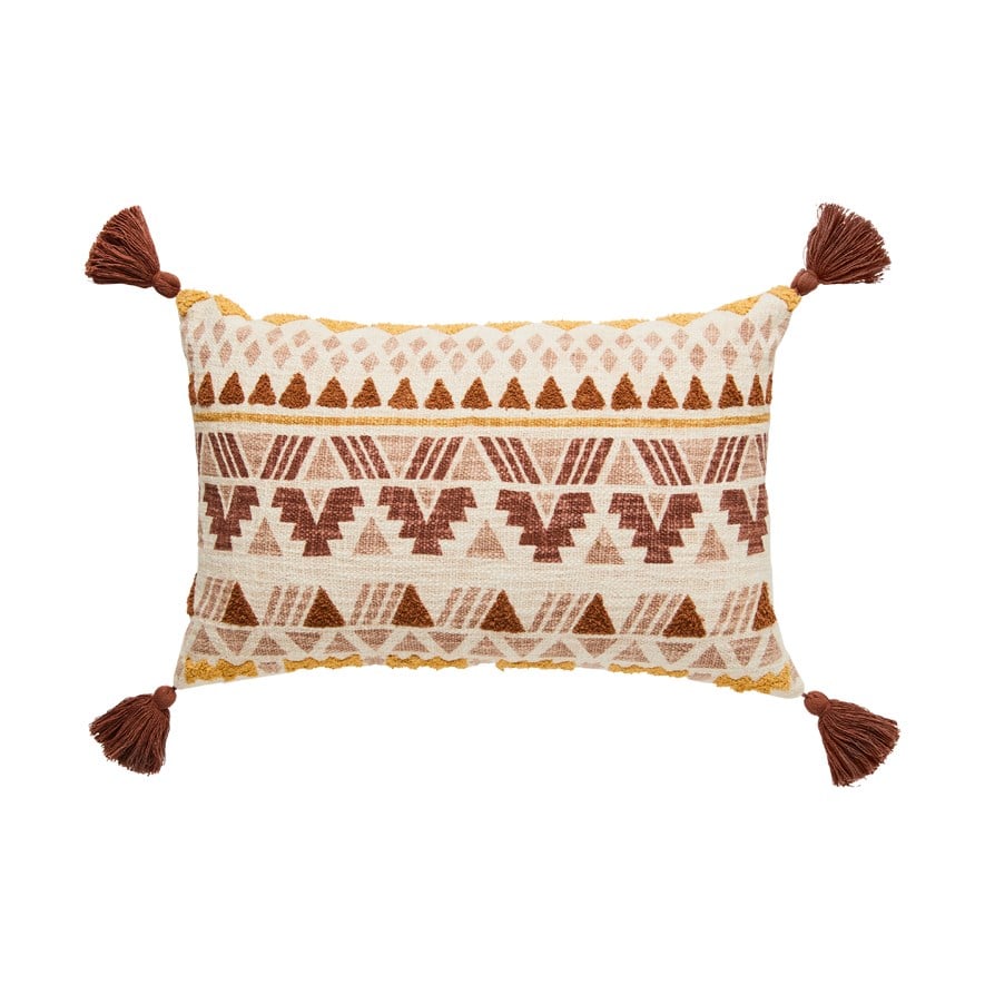 Syracuse Mustard & Rust Cushion | Adairs
