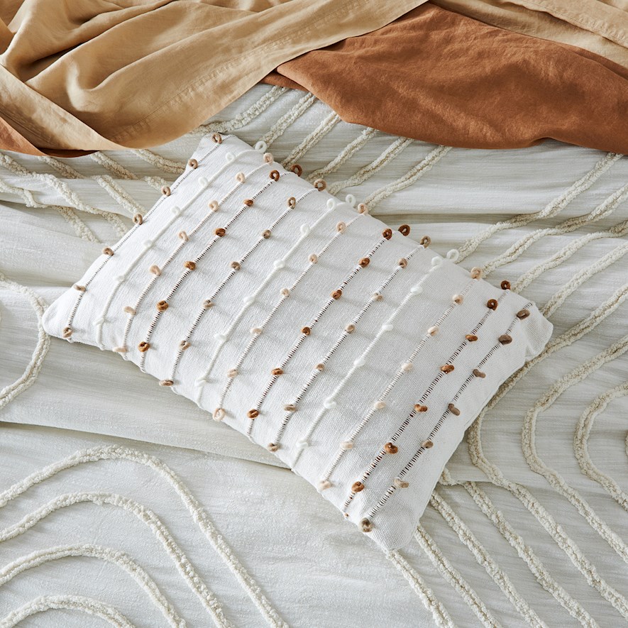 Babylon Natural Loop Cushion | Adairs