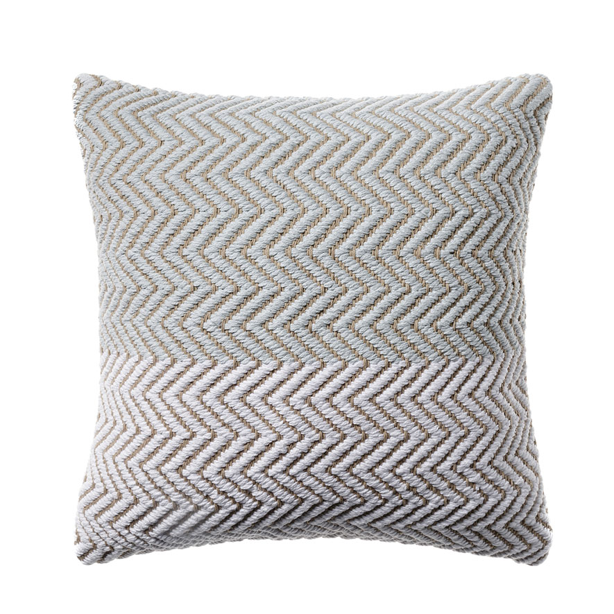 Ava Chevron Cushion Pale Blue | Adairs