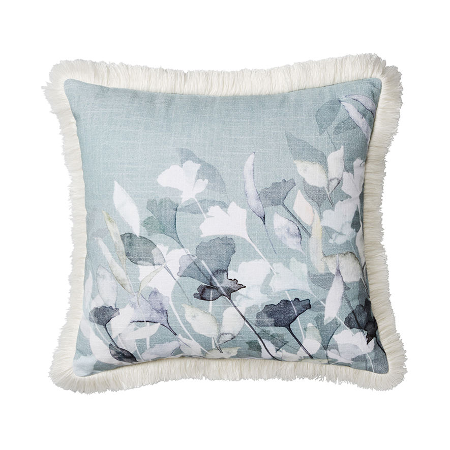 Wildflower Leaves Cushion Sage | Adairs