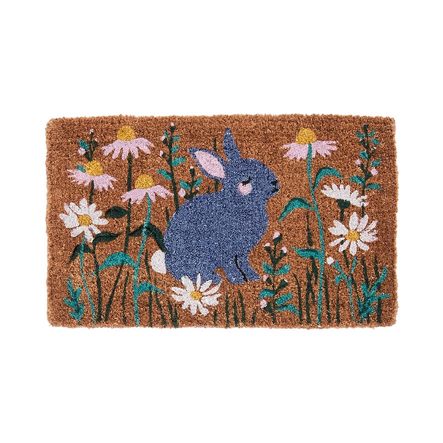 Fleur Harris Wildflower Bunny Coir Doormat | Adairs