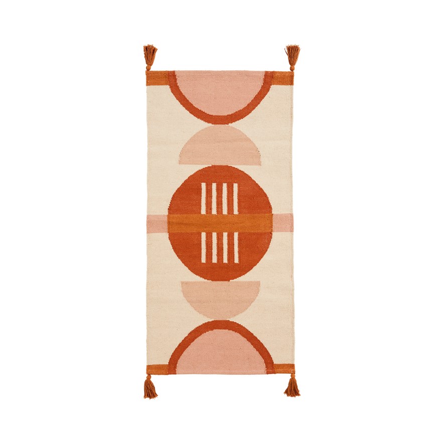 Club Peach Retro Rug Runner | Adairs