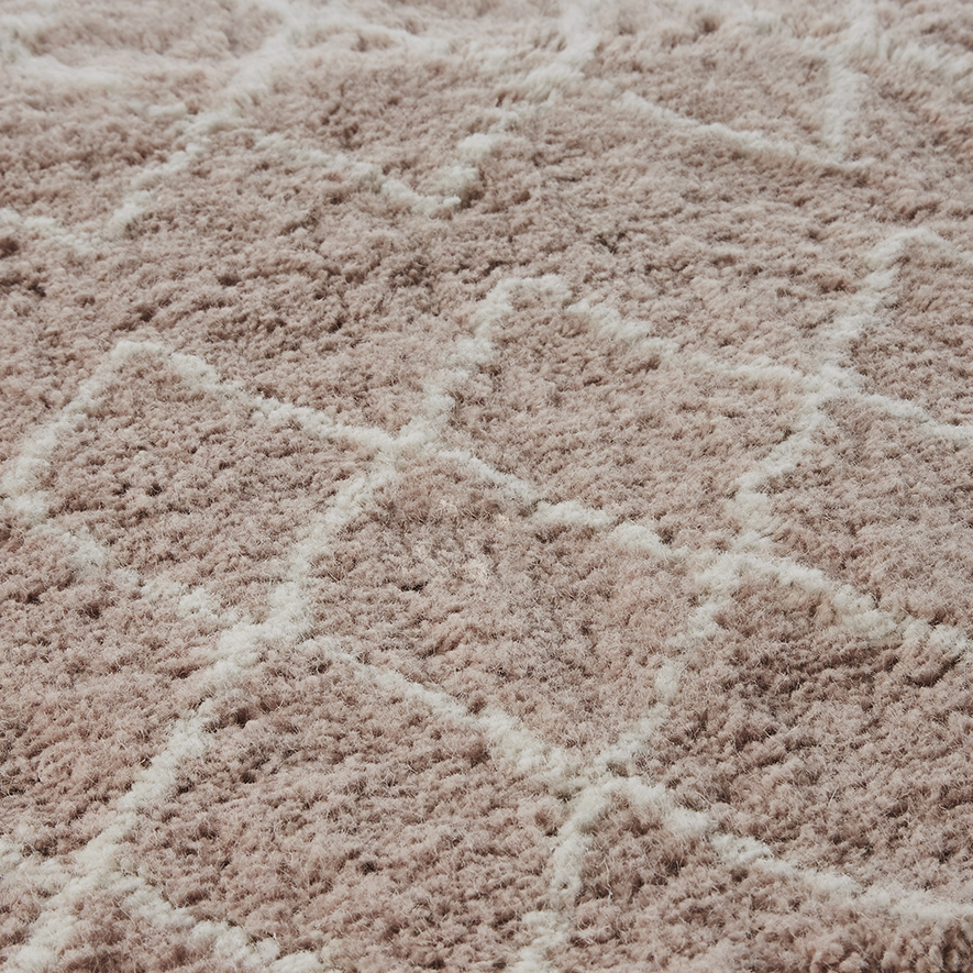 Home Republic - Nordic Rug Blush & Natural Small | Adairs