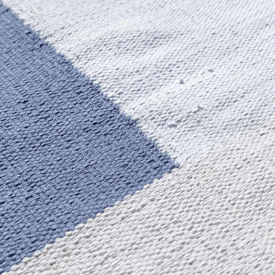 Colour Blocking Rug 160x230cm Blue | Adairs