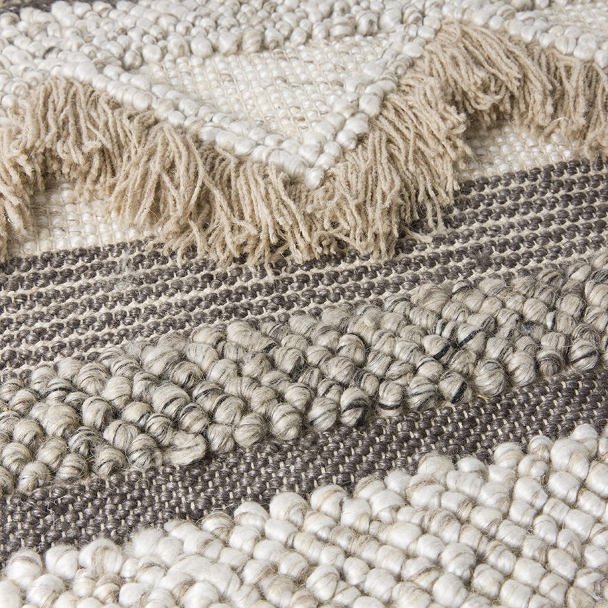 Boheme Rug Collection 160x230cm Natural Fringe | Adairs