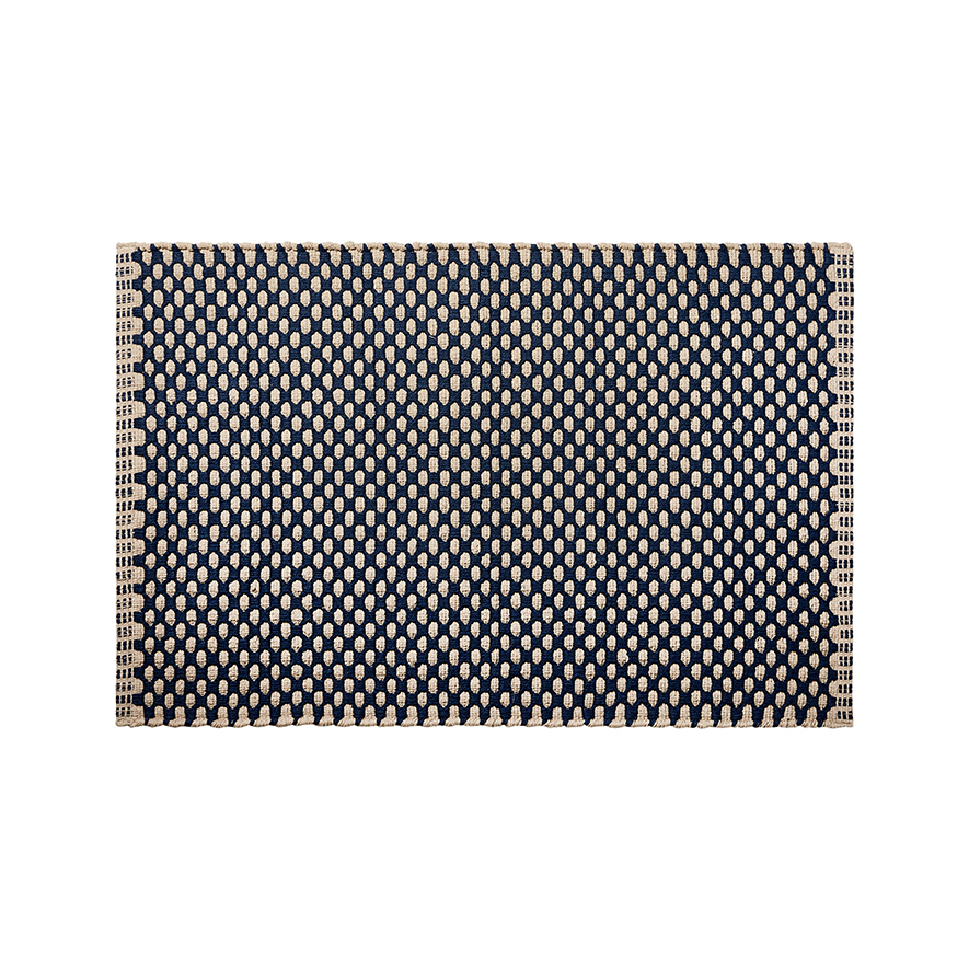 Hex Occasional Mat Navy | Adairs