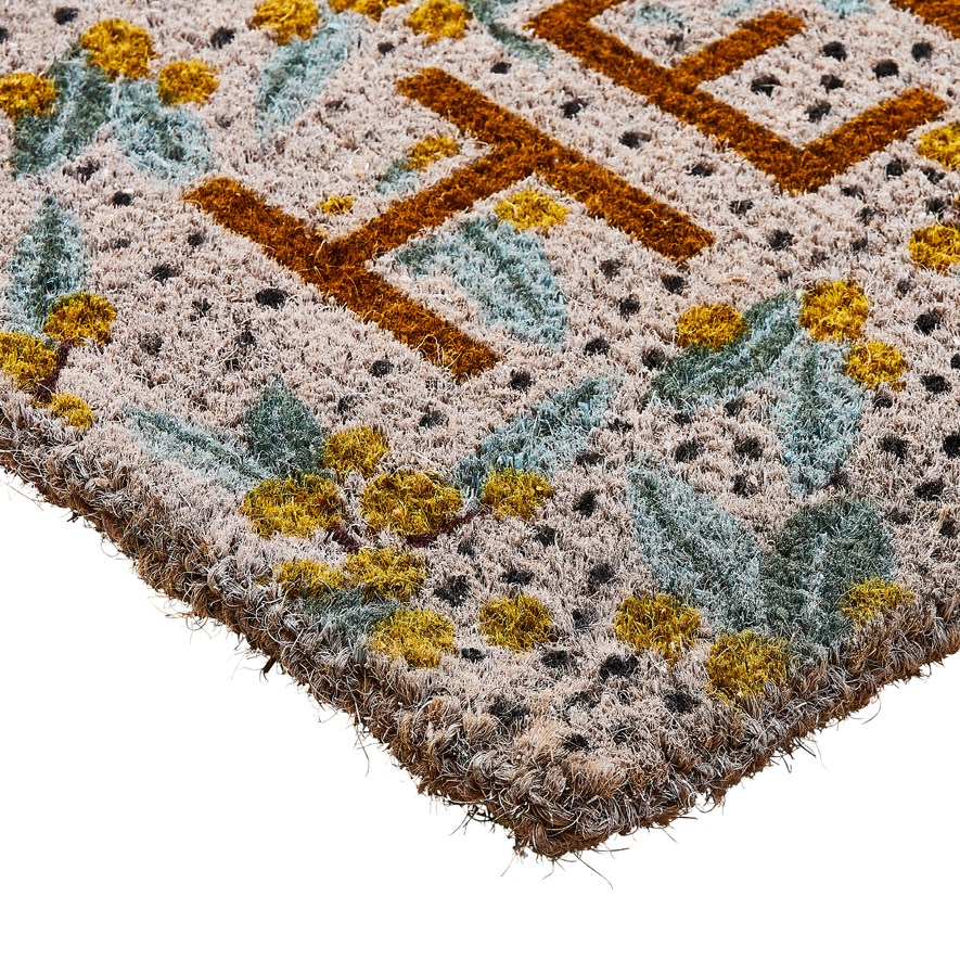 Coir Hello Spot Wattle Doormat | Adairs