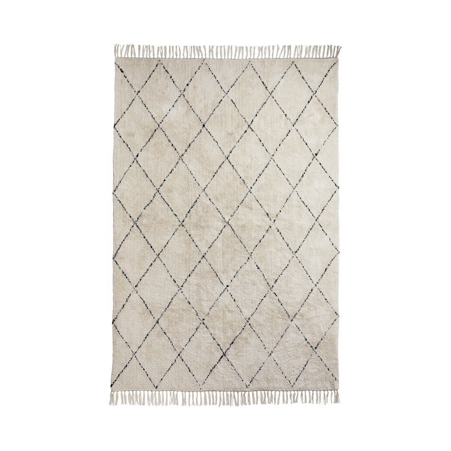 Dorset Natural Diamond Rug | Adairs
