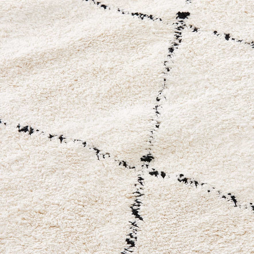 Dorset Natural Diamond Rug | Adairs