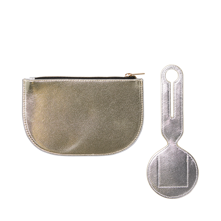 Colour Block Silver/Gold Travel Set | Adairs