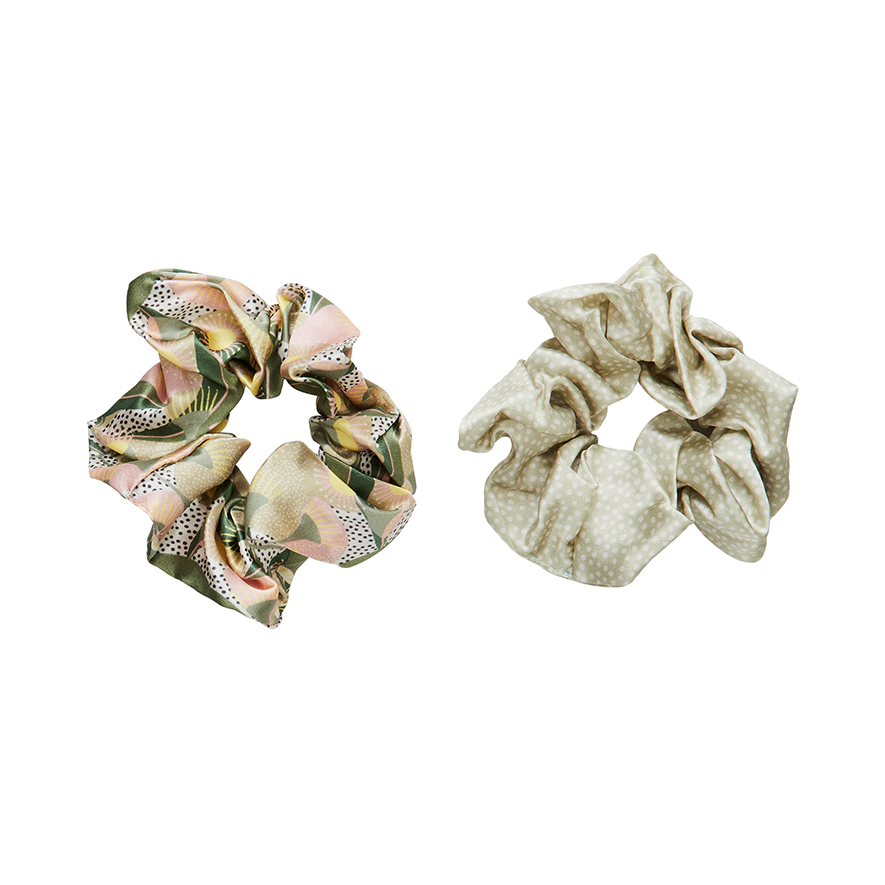 Native Gum Eucalyptus Scrunchies Pack of 2 | Adairs