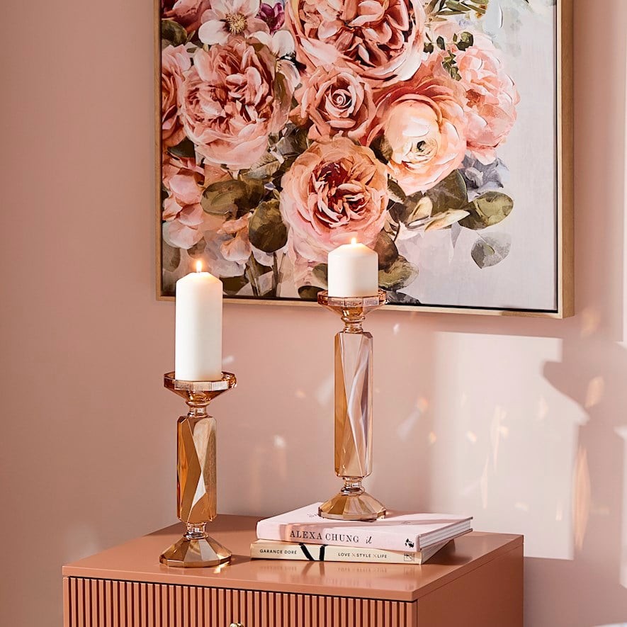 Onassis Amber Candlestick | Adairs