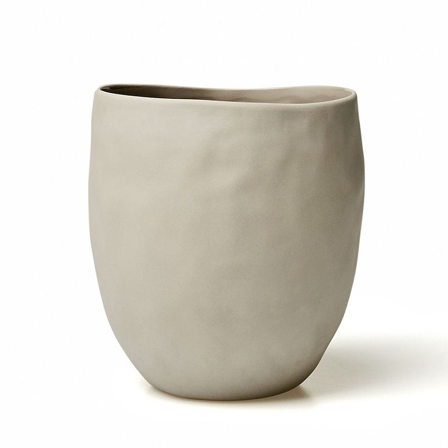 Basque Organic Vase Ash | Adairs