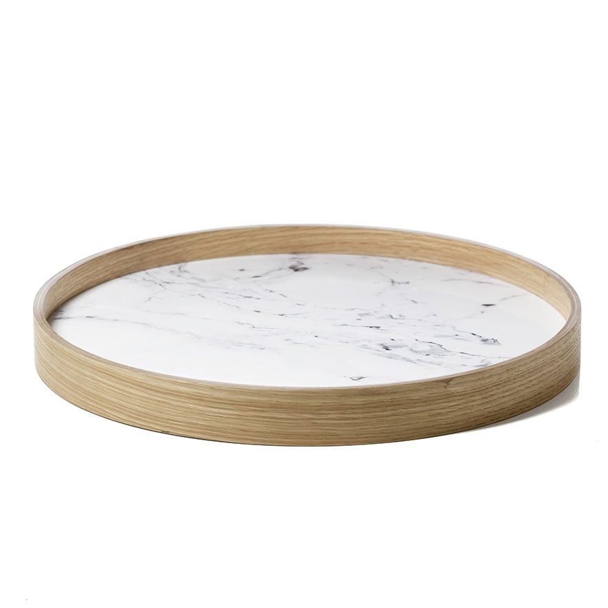 Hanoi Tray Marble and Natural | Adairs