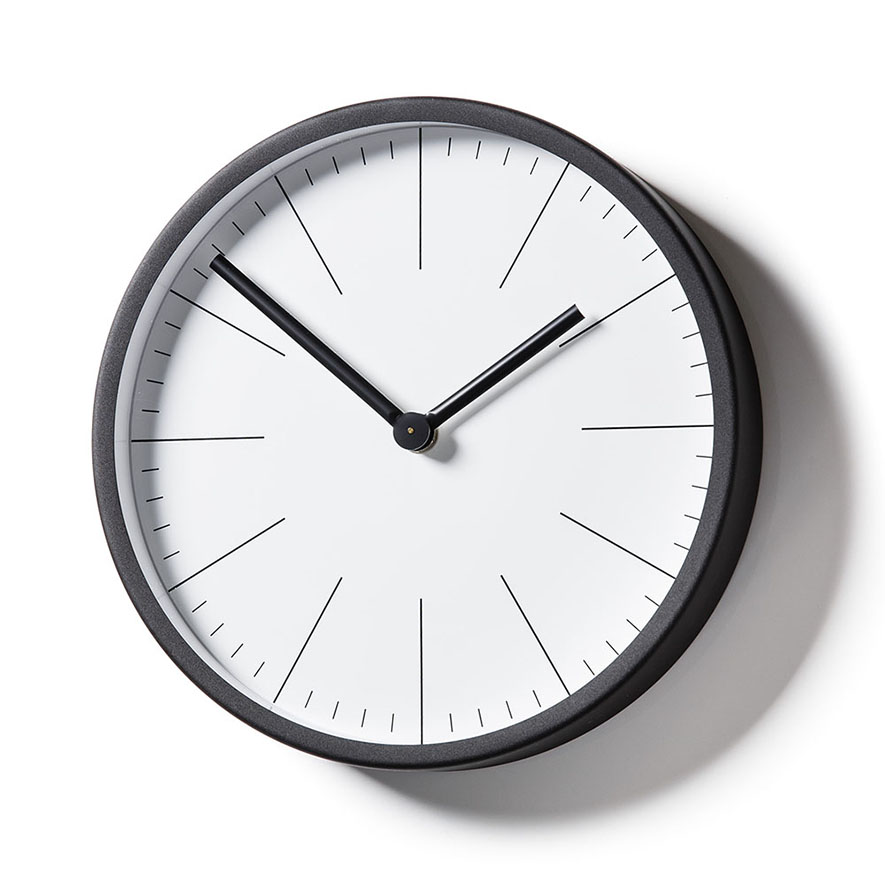 Parker Clock 23cm Charcoal | Adairs