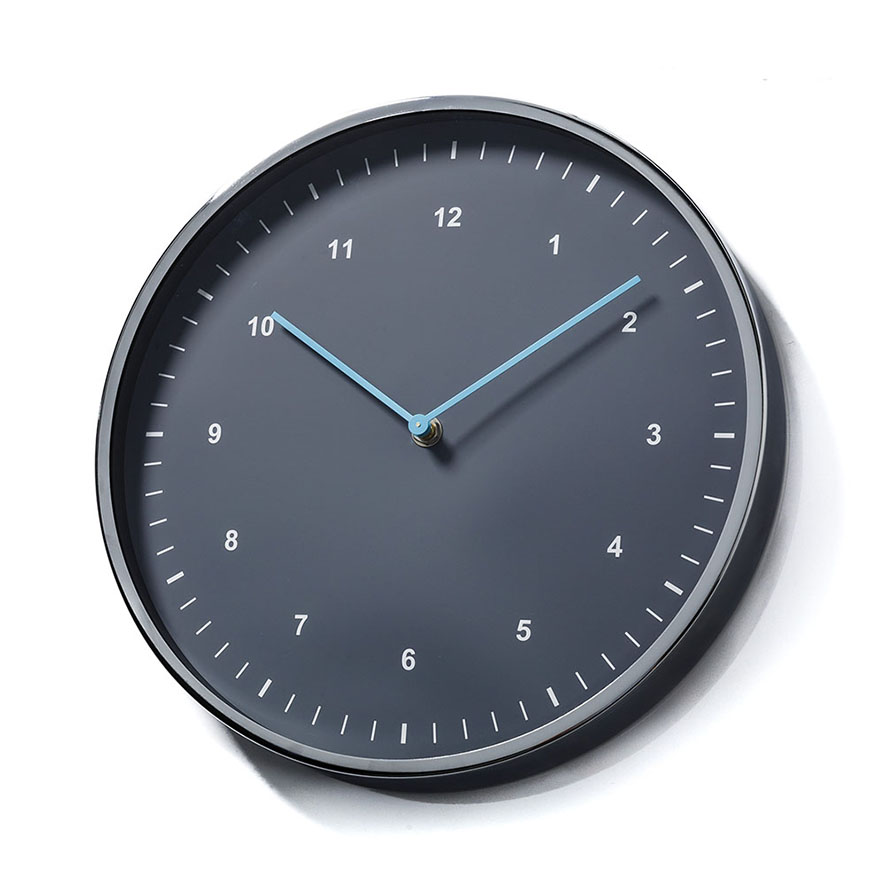 Parker Clock Range 30cm Charcoal | Adairs