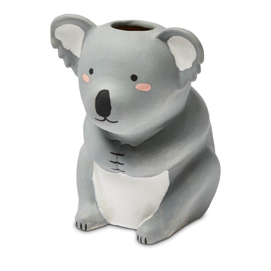 Australiana Grey Koala Vase | Adairs