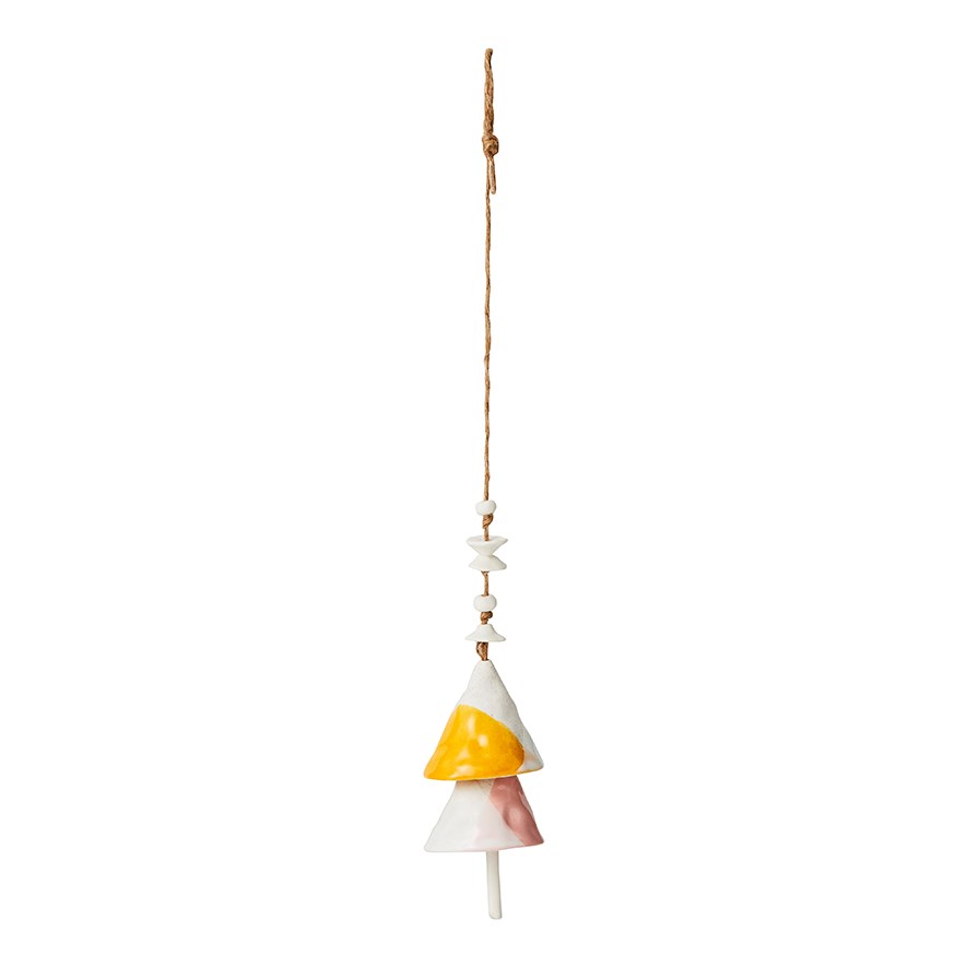 Tao Pink & Yellow Bells Wind Chime | Adairs