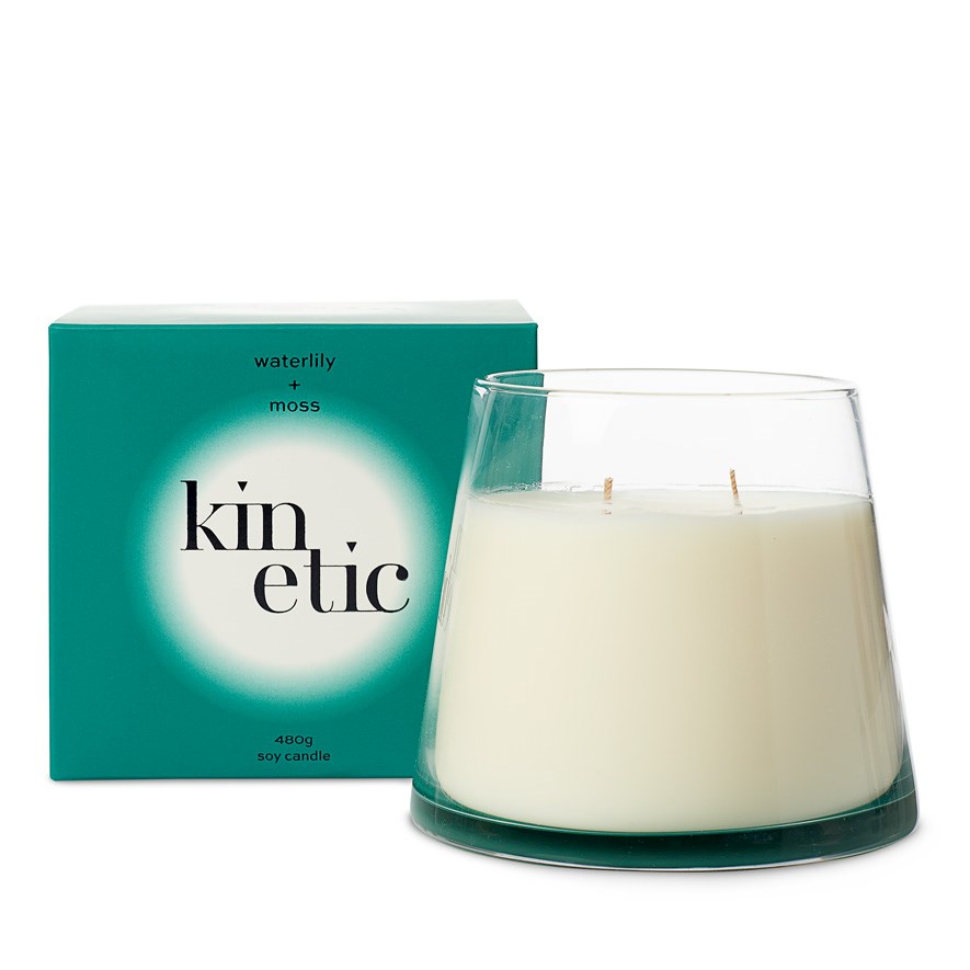 Kinetic Waterlily & Moss Candle | Adairs