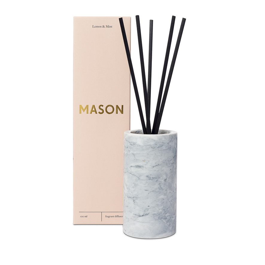 Home Republic - Mason Home Fragrance 100ml Lemon & Mint Diffuser | Adairs