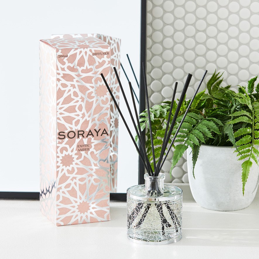 Soraya Home Fragrance 200ml Exotic Amber Diffuser | Adairs