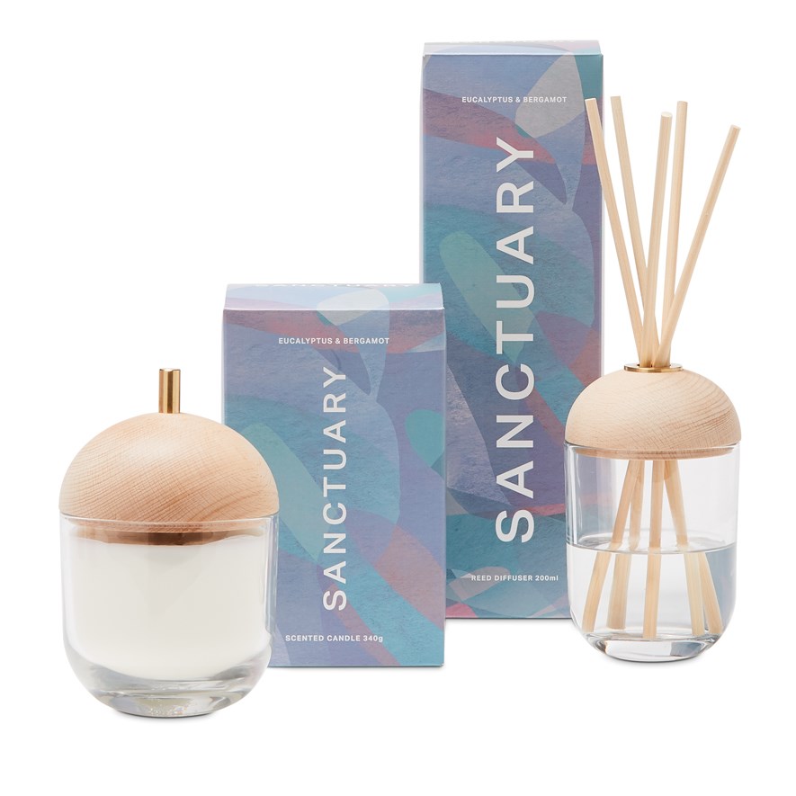 Sanctuary Home Fragrance 200ml Eucalyptus & Bergamot Diffuser | Adairs