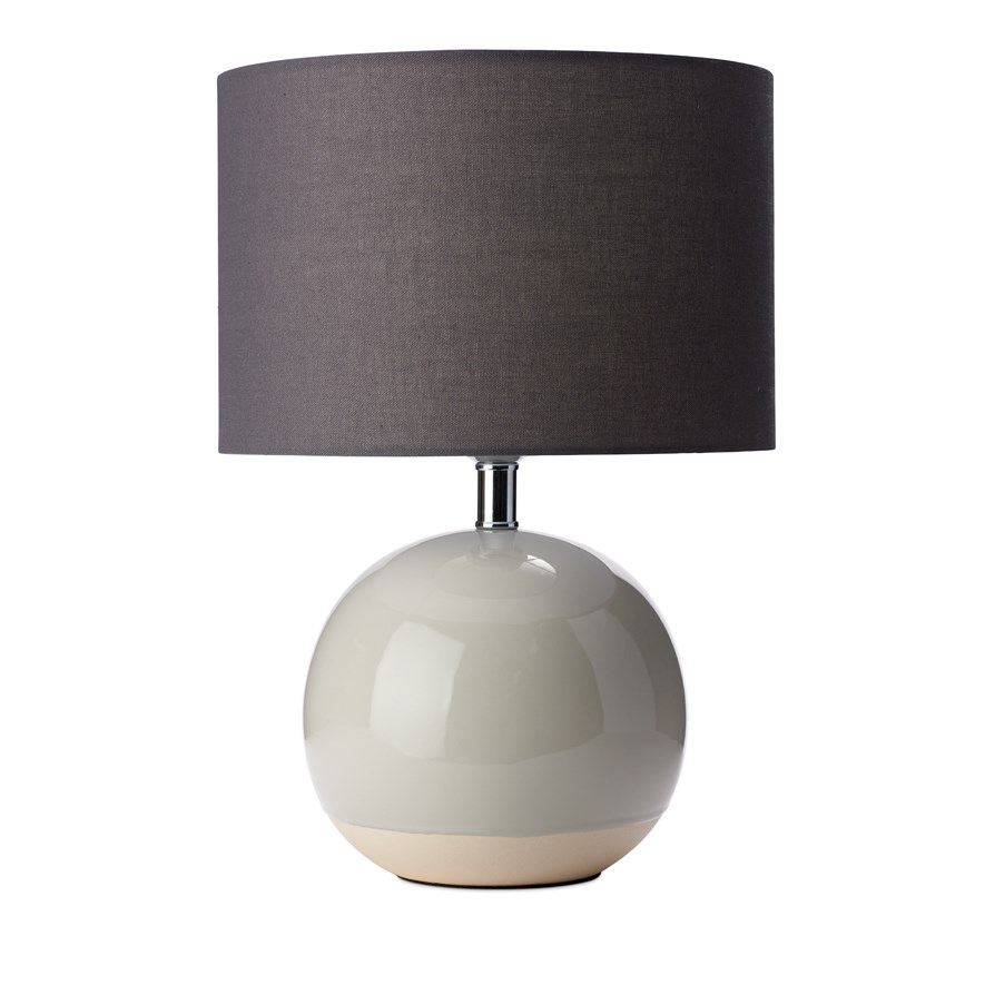 Dipped Dove Grey Table Lamp | Adairs