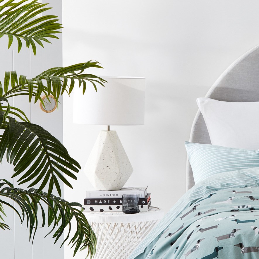 Tobin White Table Lamp | Adairs